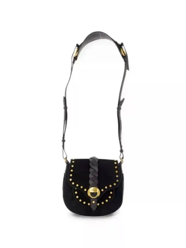 Isabel Marant Étoile Small Altay Stud-embellished Crossbody Bag - Black