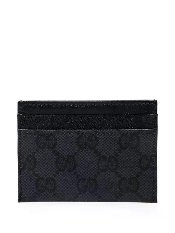 Gucci Gg Supreme Cardholder - Black