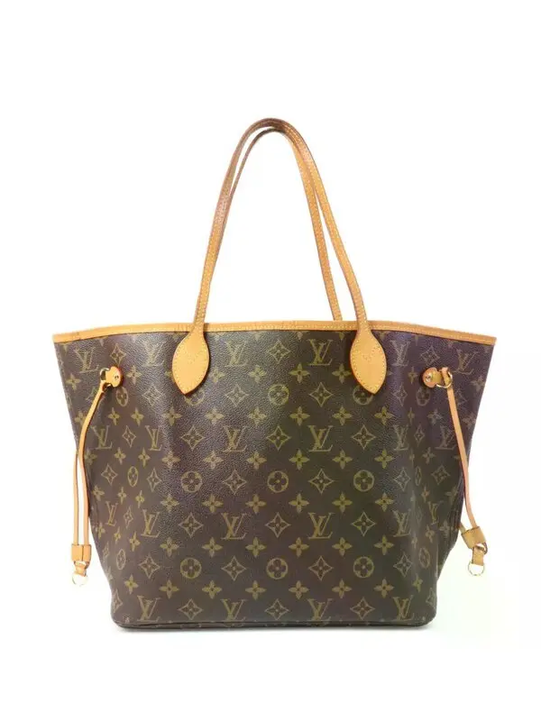 LOUIS VUITTON Neverfull Monogram Tote Bag - Brown