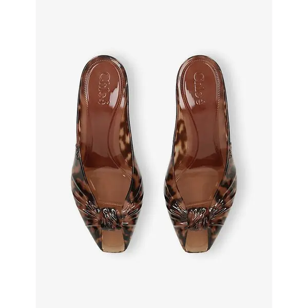Chloé Square-toe Jelly Heeled Mules