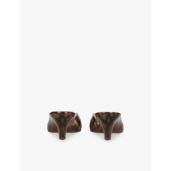 Chloé Square-toe Jelly Heeled Mules