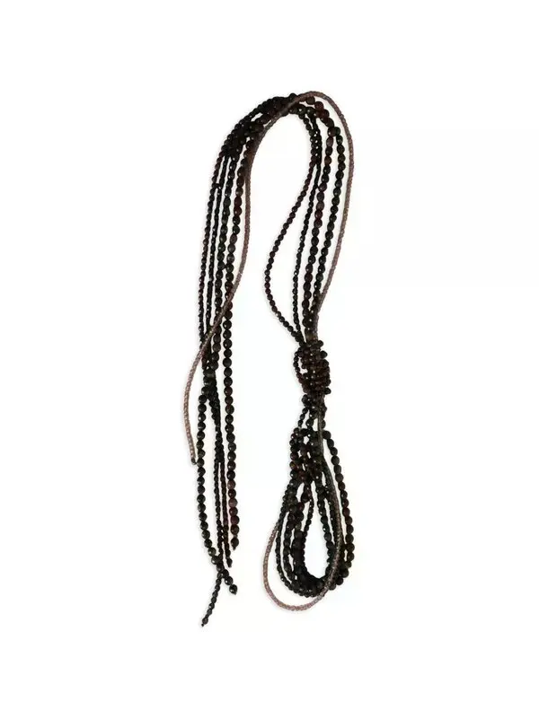 Brunello Cucinelli Multi-strand Stone Necklace - Brown