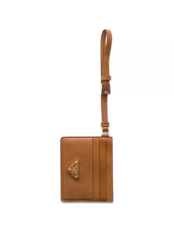 Prada Nappa-leather Card Holder - Neutrals