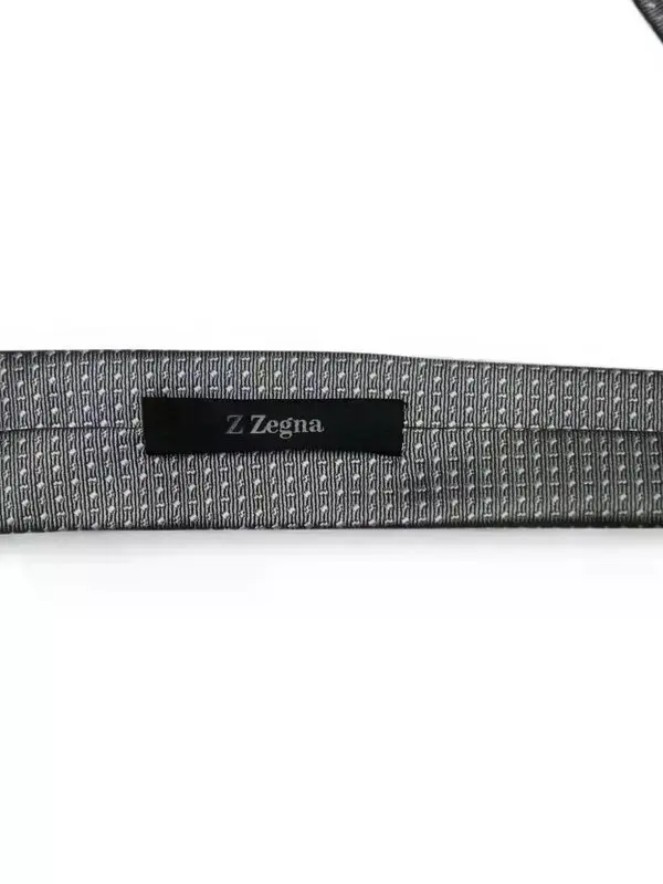 Ermenegildo Zegna Silk Neck Tie - Grey