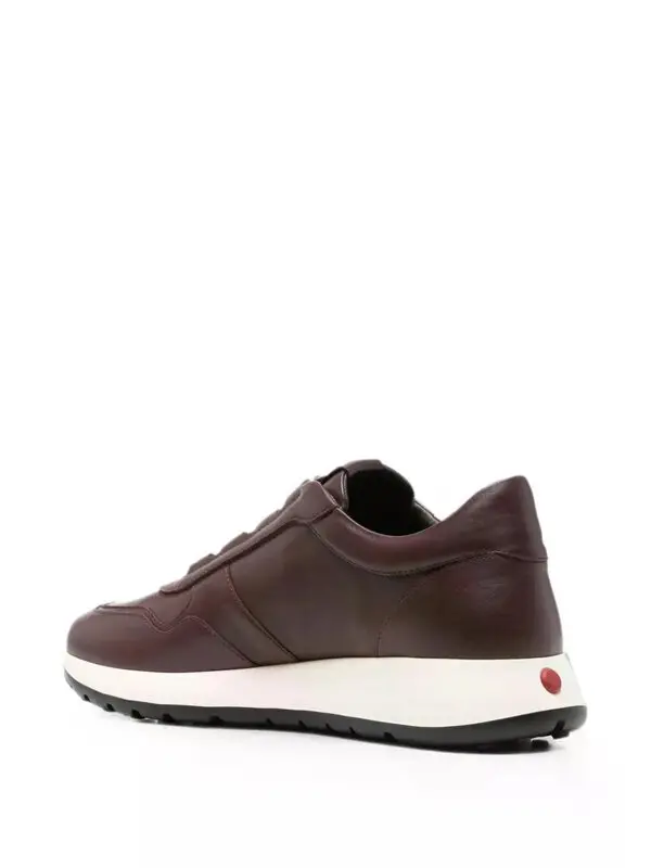 TOD'S Leather Panelled Sneakers - Brown