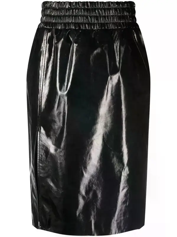 TOM FORD High-waisted Leather Skirt - Black