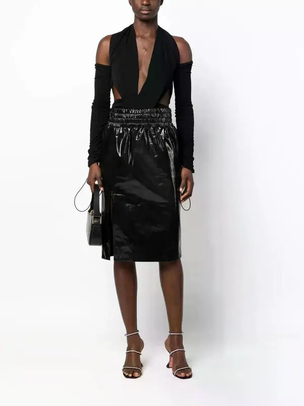 TOM FORD High-waisted Leather Skirt
