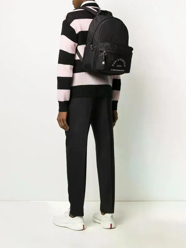 Karl Lagerfeld Address-print Backpack