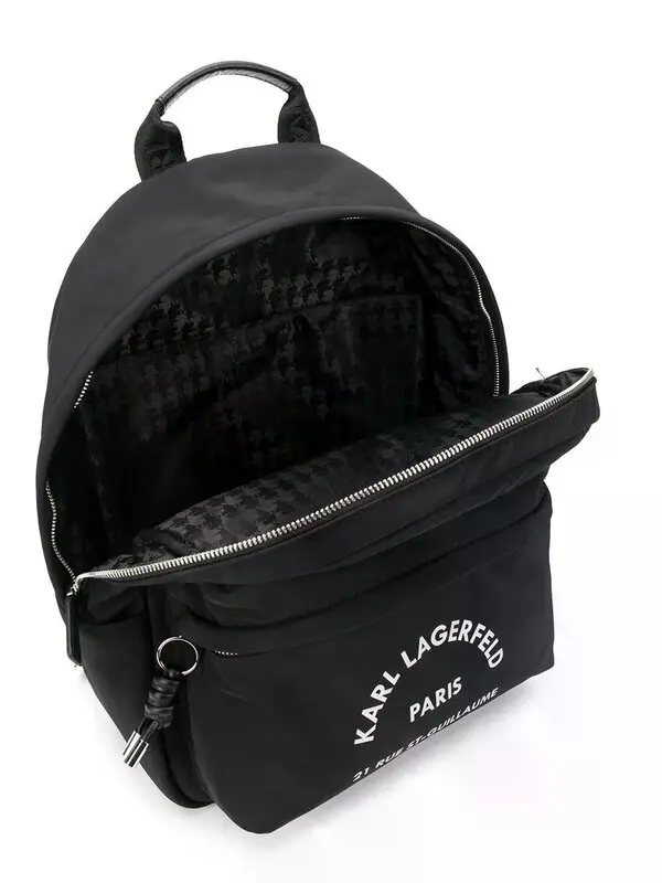 Karl Lagerfeld Address-print Backpack