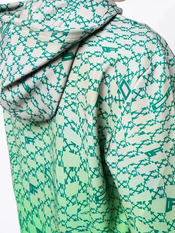 Off-White Arrows-print Ombré-effect Hoodie