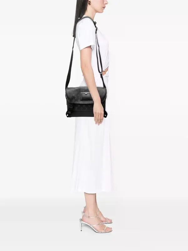 LOUIS VUITTON 2019 Monogram Eclipse Voyager Pm Crossbody Bag - Black