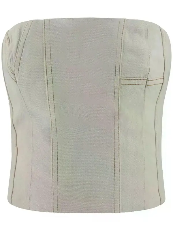 Amiri Panelled Denim Top