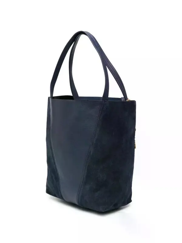 Chloé Medium Spin Panelled Tote Bag - Blue