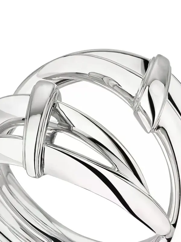 SHAUN LEANE Sabre Deco Twist Ring - Silver