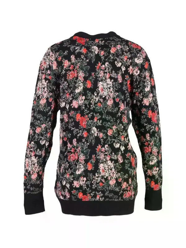 Rabanne Floral Print V-neck Cardigan