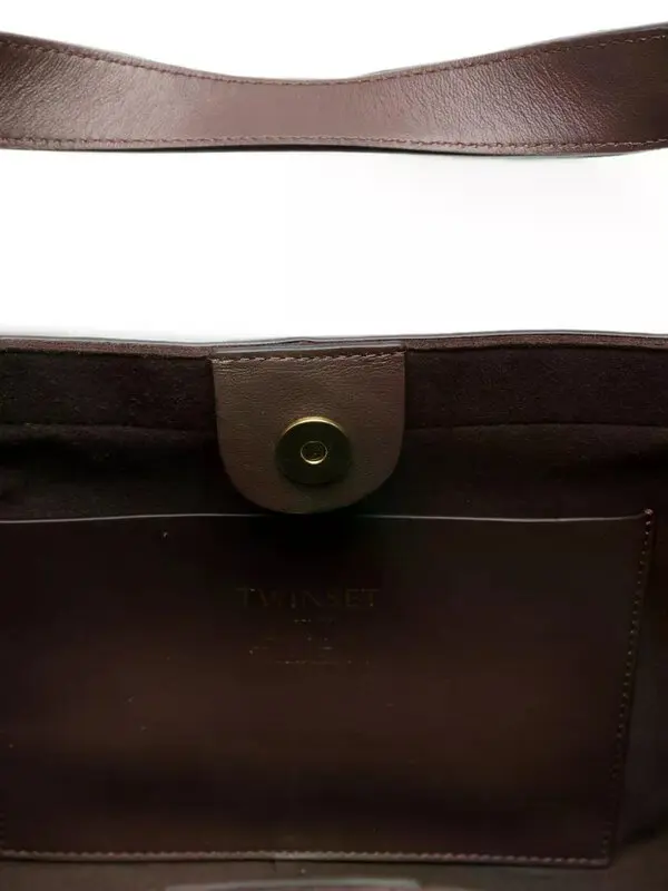 TWINSET Suede-panelled Tote Bag