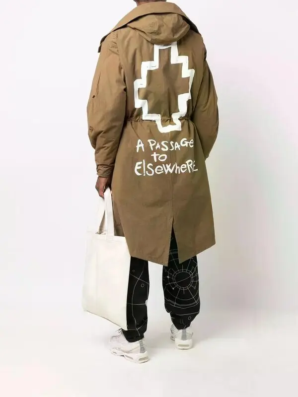 COUNTY OF MILAN Hooded Parka With Cross Motif
