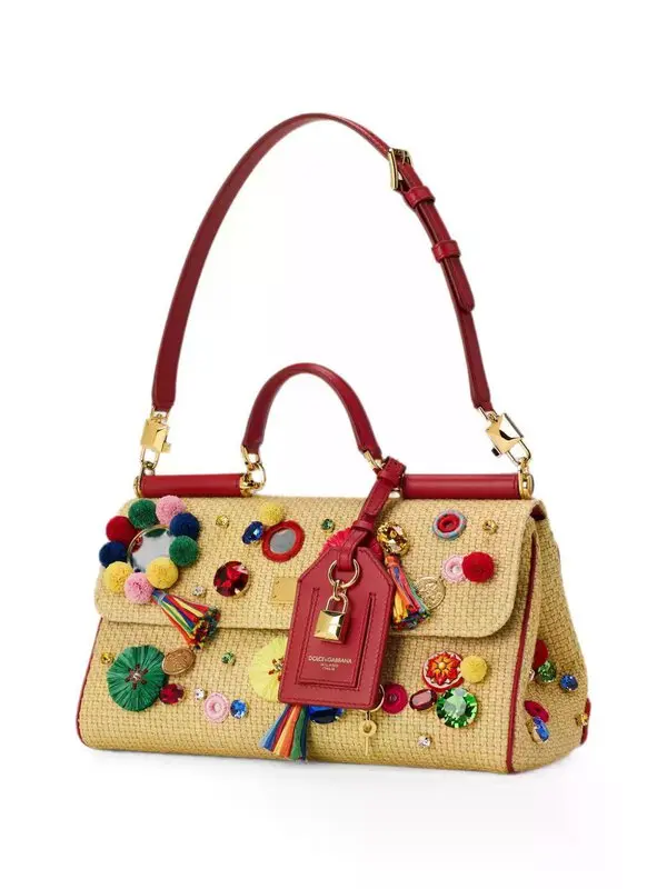 Dolce & Gabbana Medium Sicily Embellished Shoulder Bag