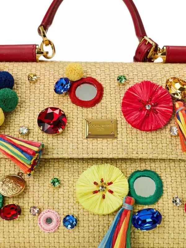 Dolce & Gabbana Medium Sicily Embellished Shoulder Bag