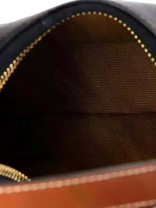 Celine Ava Bag Triomphe Coated Canvas Mini Shoulder Bag - Brown