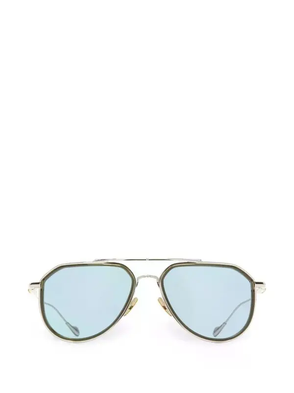 CUTLER & GROSS Great Frog Pilot-frame Sunglasses - Silver