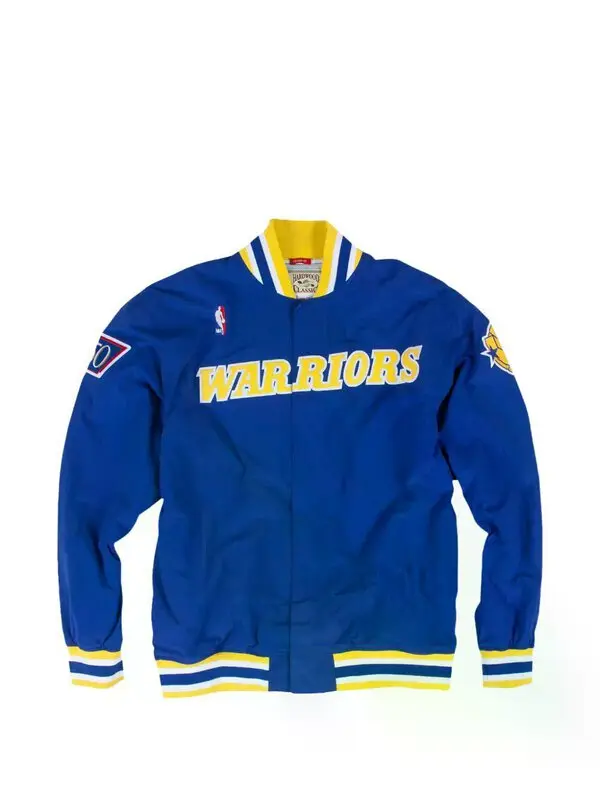 Mitchell & Ness Nba Golden State Warriors Jacket - Blue
