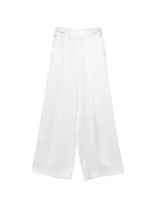 Carine Gilson Silk Pajama Trousers - Grey