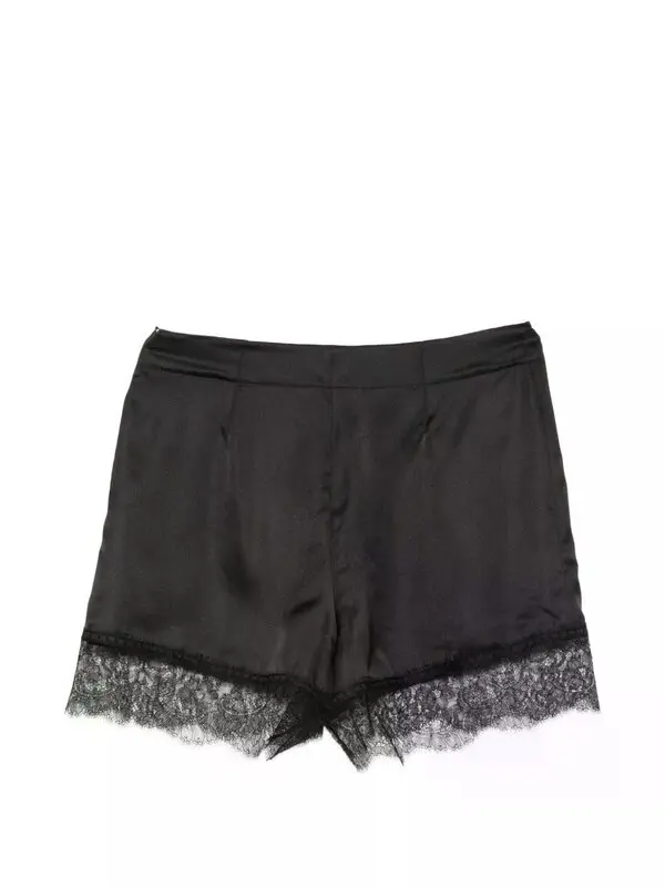 Carine Gilson Lace-trim Satin Shorts