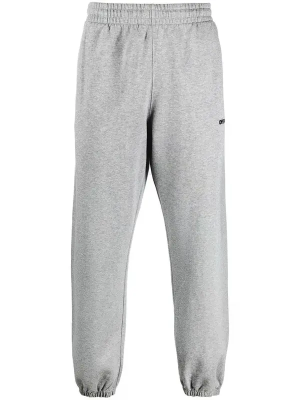 Off-White Helvetica Logo Track Pants - Grey