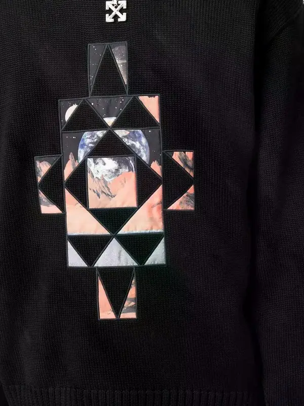 COUNTY OF MILAN Geometric-patch Jumper