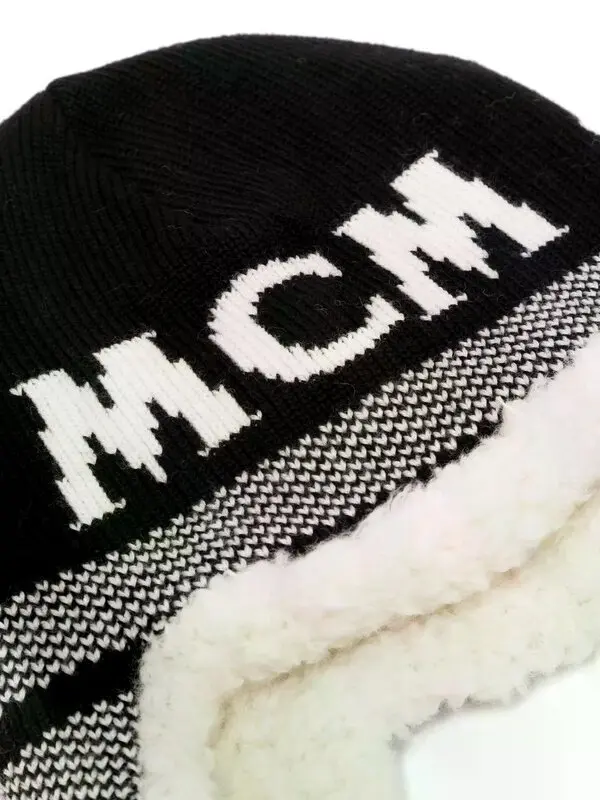 Mcm Après Ski Intarsia-knit Reversible Hat