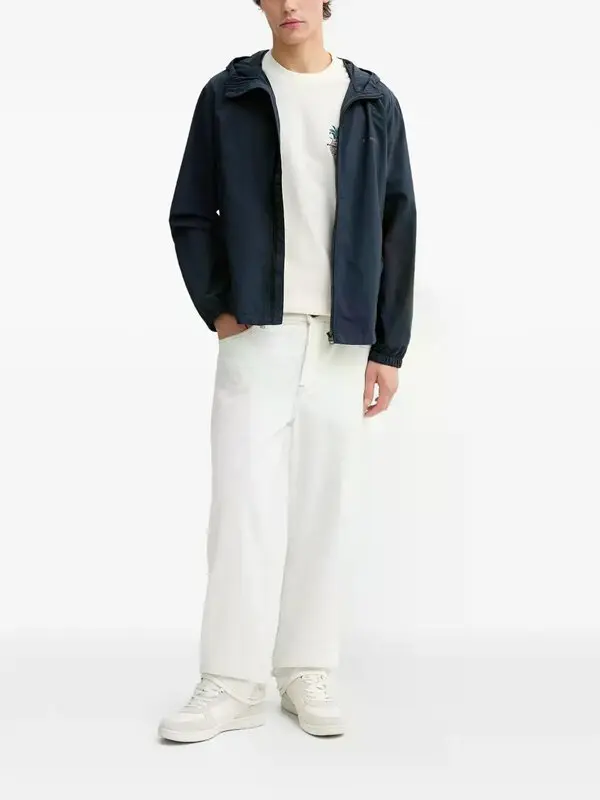 Marc O'polo Hooded Logo-print Jacket - Blue