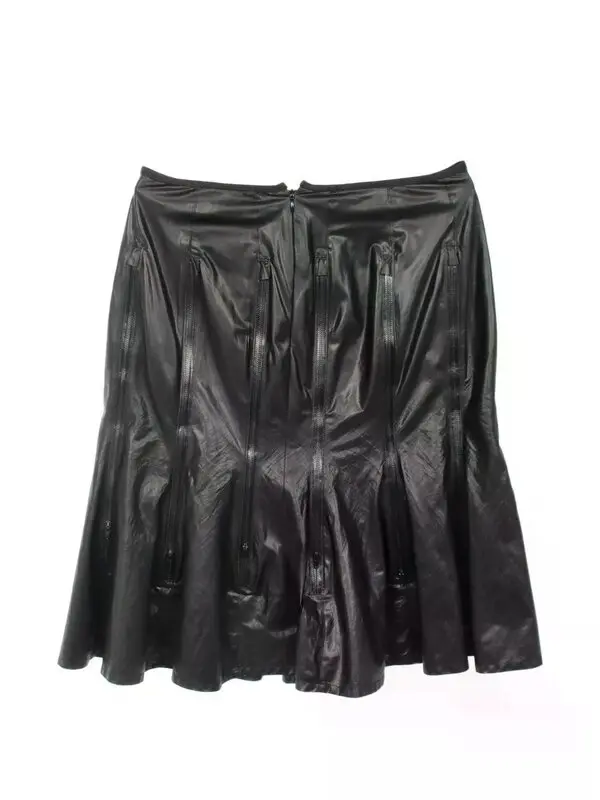 JUNYA WATANABE COMME DES GARCONS 2010s Zip-up Pleated Mini Skirt