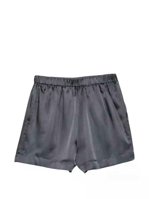 Carine Gilson Satin Shorts - Grey