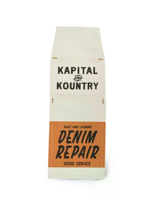 Kapital Logo-print Phone Holder - Neutrals