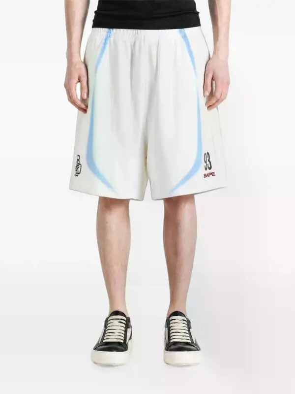 A BATHING APE Logo-print Jersey Shorts