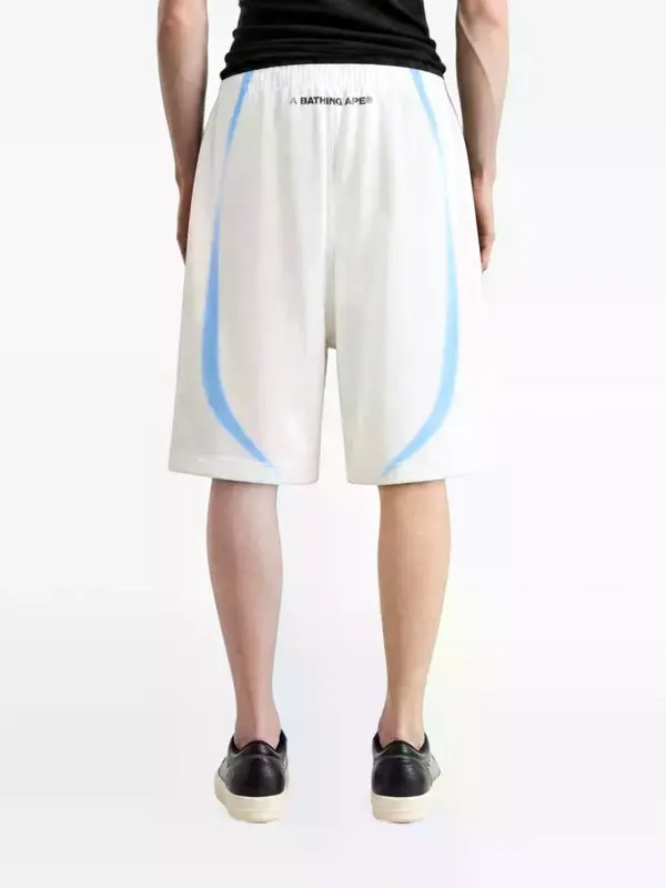 A BATHING APE Logo-print Jersey Shorts