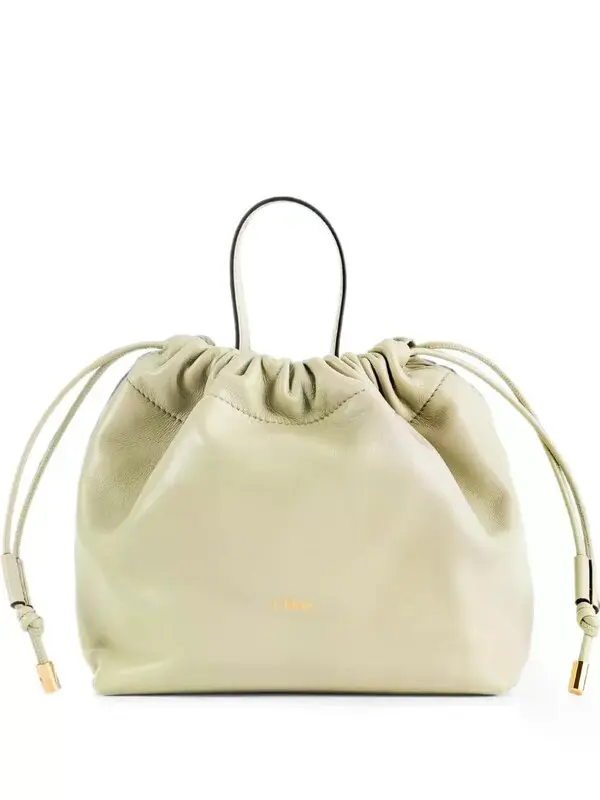 Chloé Small Icons Drawstring Nappa Leather Bucket Bag