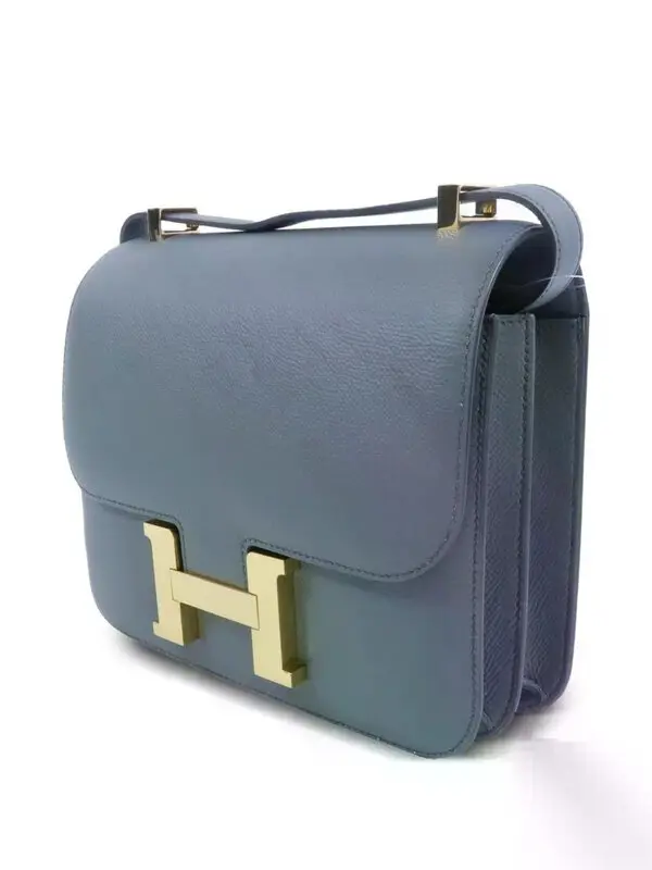 Hermès 24 Constance Epsom-leather Shoulder Bag - Blue