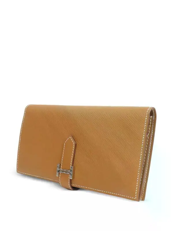 Hermès Bearn Leather Wallet - Neutrals