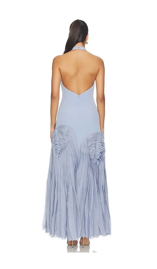 AMUR Elani Pleated Gown