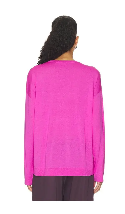 LESET James Oversized Crewneck In . Also - Pink