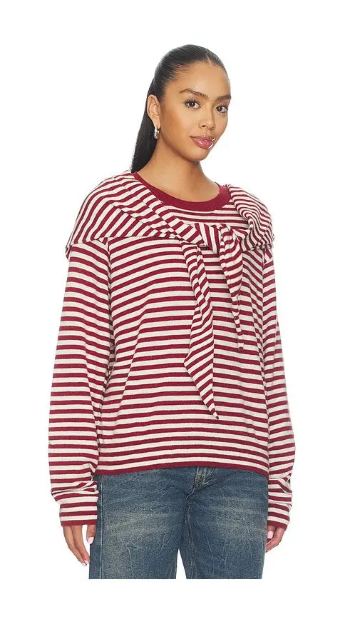Lioness Olsen Knit Sweater In . Also - Wine