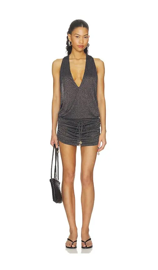 Luli Fama Cosita Buena T-back Mini Dress In . Also - Navy