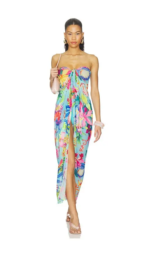 Luli Fama X Revolve Oceans Kiss Long Wrap - Multi