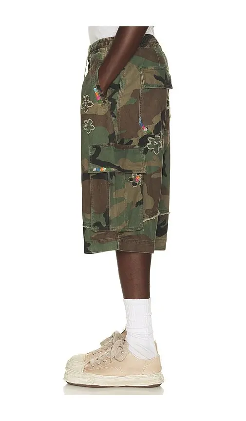 NAHMIAS Floral Patch Crystal Camo Short In . Also