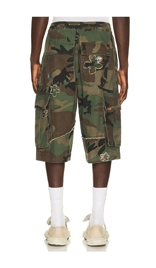 NAHMIAS Floral Patch Crystal Camo Short In . Also