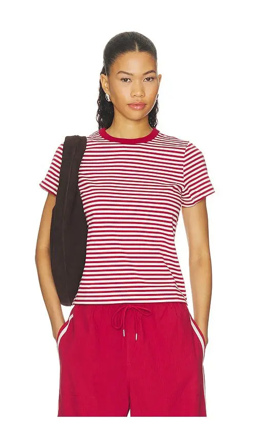 PISTOLA Alba Baby Tee In . Also - Red