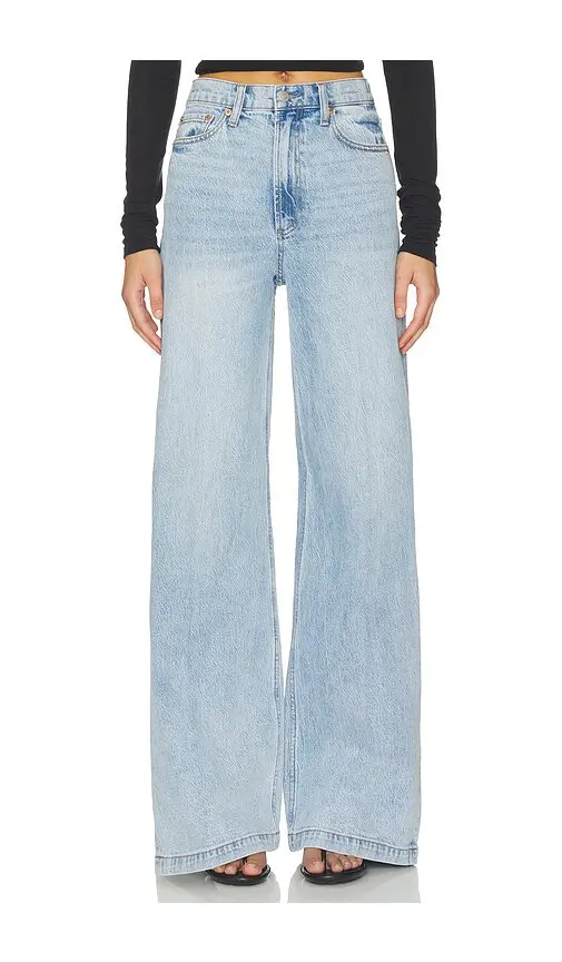 PISTOLA Lana High Rise Ultra Wide Leg Jeans In . Also - Blue