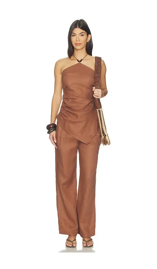 Faithfull The Brand Amaia Top In . Also - Chocolate